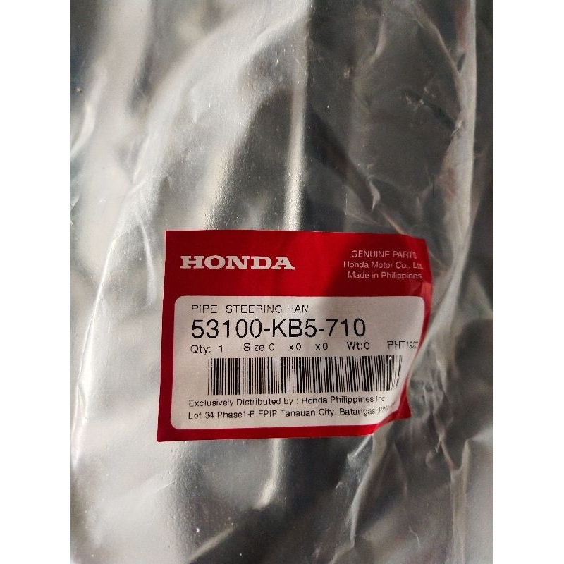 HONDA Handle Bar for TMX 155 Genuine | Shopee Philippines
