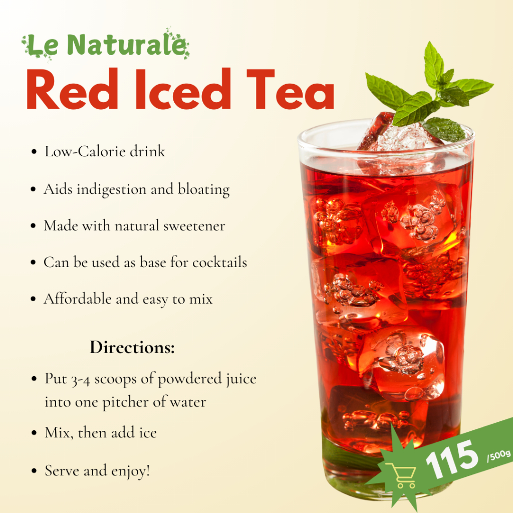 Red Iced Tea Powdered Juice Mix for Party, Celebration, Resellers and ...