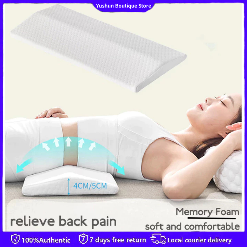 Lumbar support wedge pillow, lower back pain relief support, sleep ...