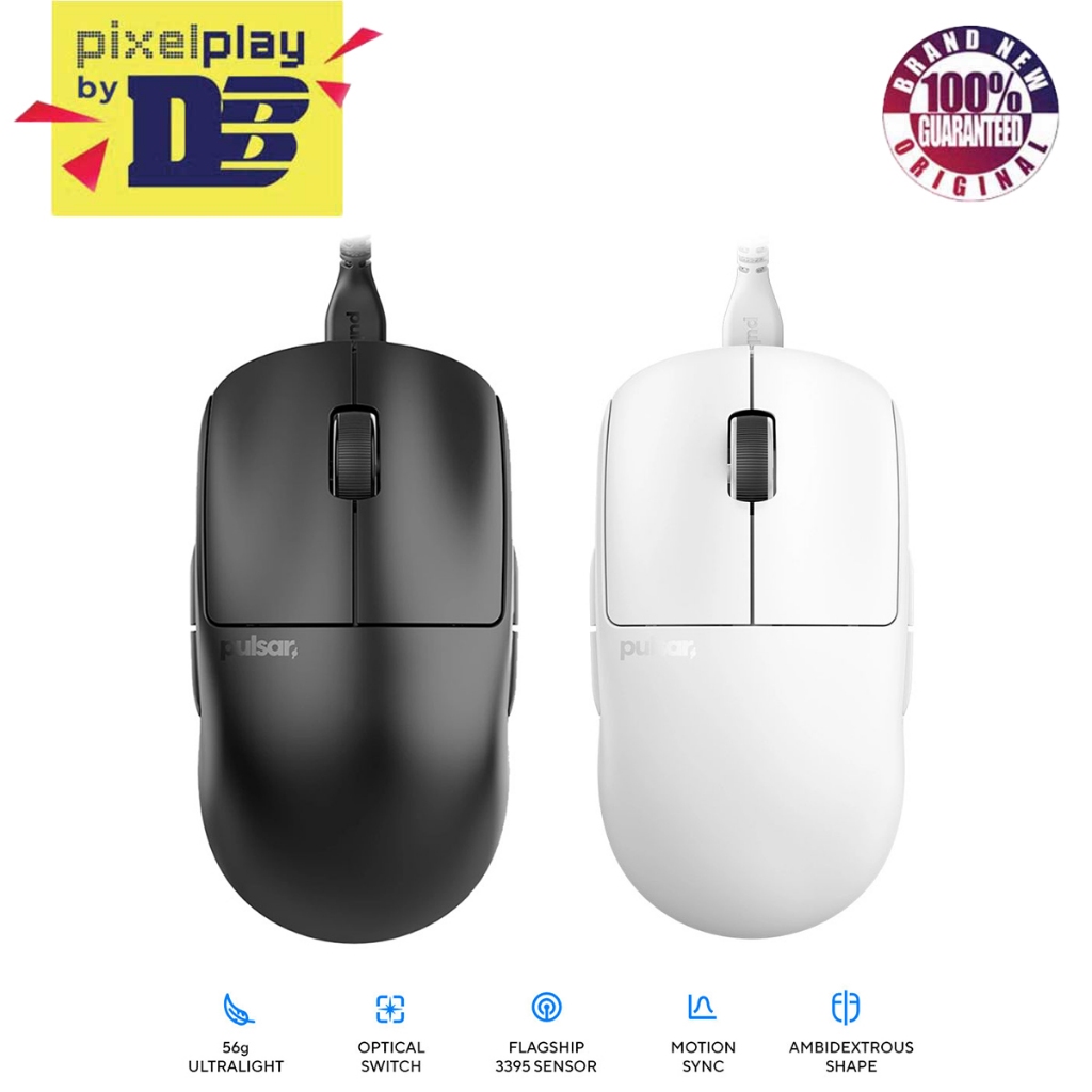 Pulsar X2A Wired Ambidextrous eSports Ultralight Gaming Mouse Size 2 ...