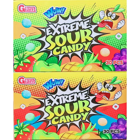 Extreme sour candy 30 pieces/1 Small pack abot 20pcs | Shopee Philippines