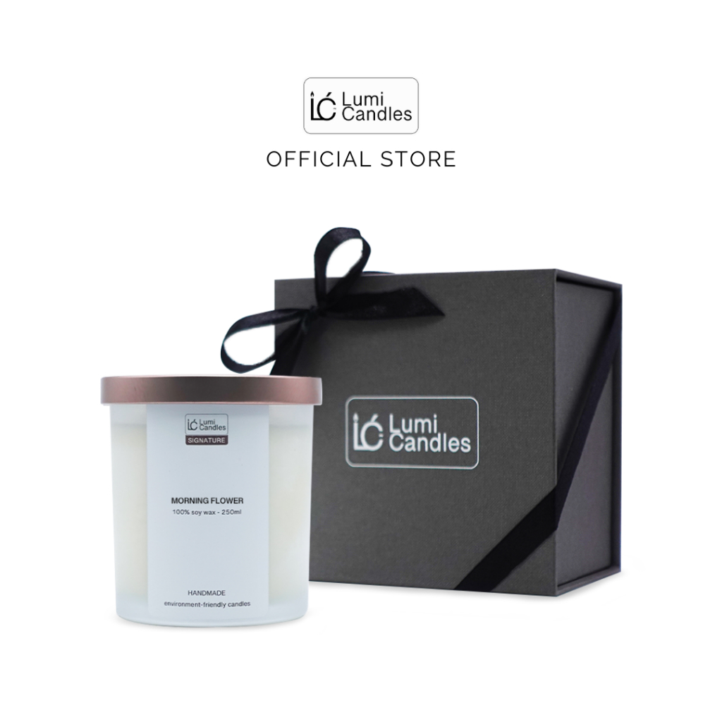 Lumi Candles Morning Flower 250ml Scented Soy Candles Modern Minimalist ...