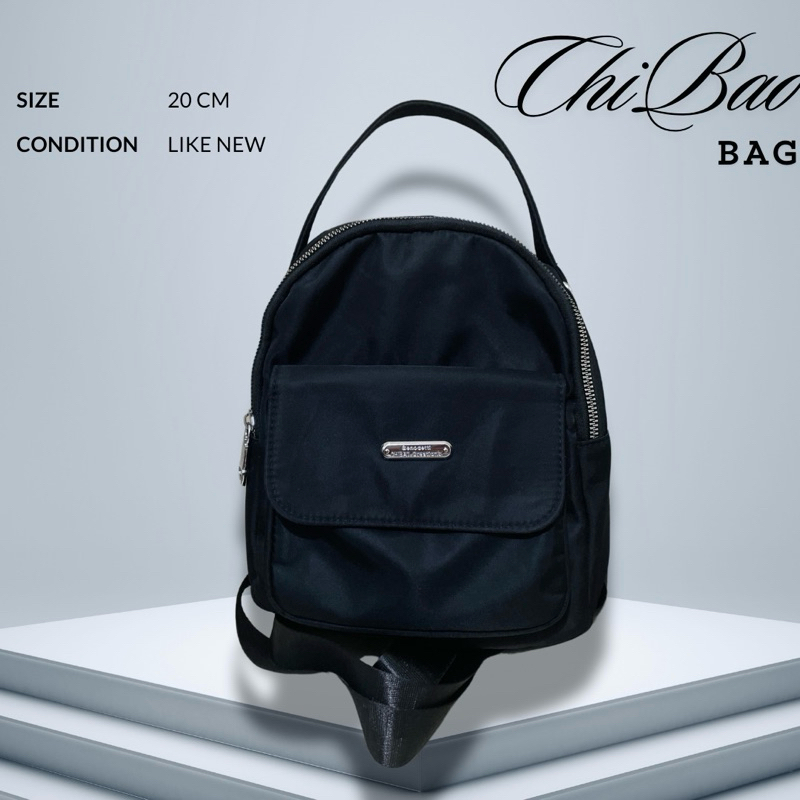 PRELOVED CHIBAO BRAND MINI NYLON BACKPACK CONVERTIBLE TO SLING BAG ...