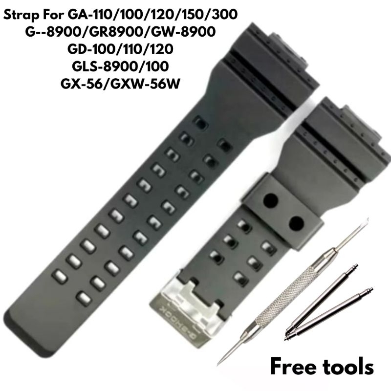 Good Quality 16mm Watch Band for casio gshock Straps For GA-100 GA-110 ...