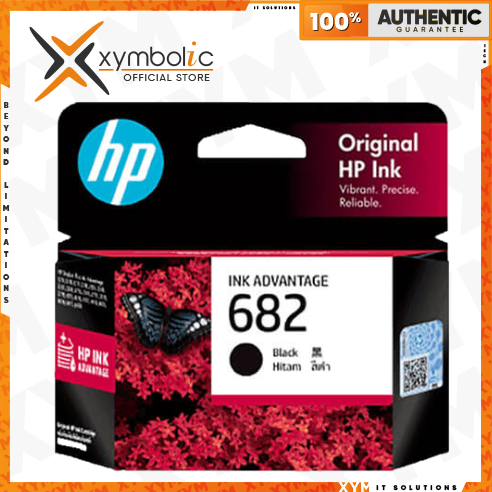 HP 3YM77AA 682 Black Original Ink Advantage Cartridge | Shopee Philippines