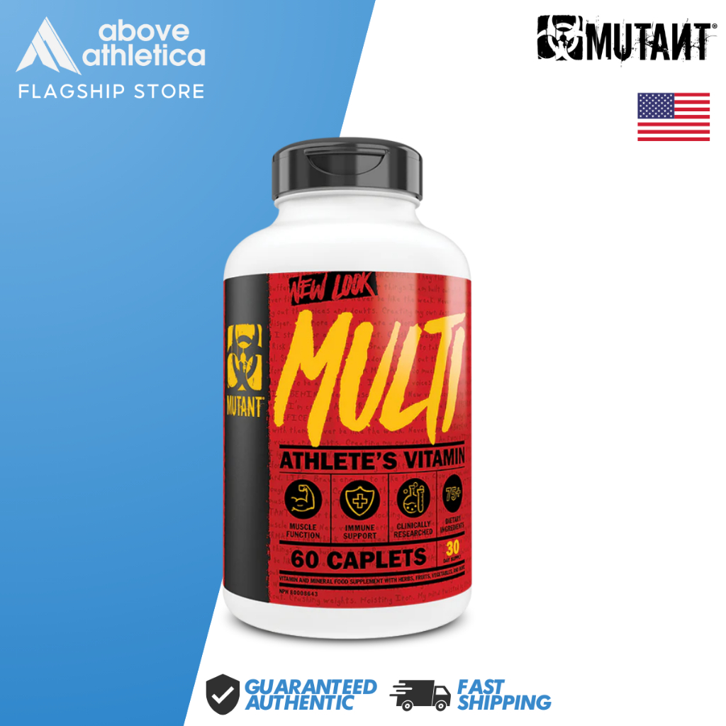 Mutant Multivitamins for Men - 60 caplets - Athlete's Vitamins for Body ...