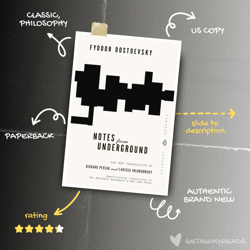 Notes from Underground (Vintage Classics) by Fyodor Dostoevsky ...