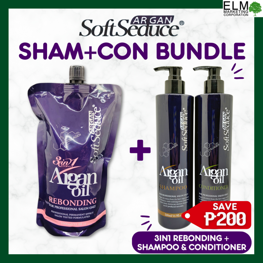 VALUE BUNDLE SoftSeduce 3in1 Rebonding with Shampoo and Conditioner ...