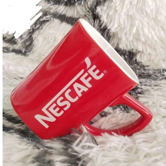 FELICE NEW COD Red Square Mug Plain/Nescafe Print Coffee Mug | Shopee ...