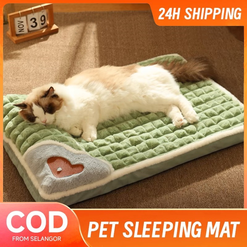 Cat Bed Puppy sleeping Mat Washable Sleeping Warm Soft Bed for Pet ...
