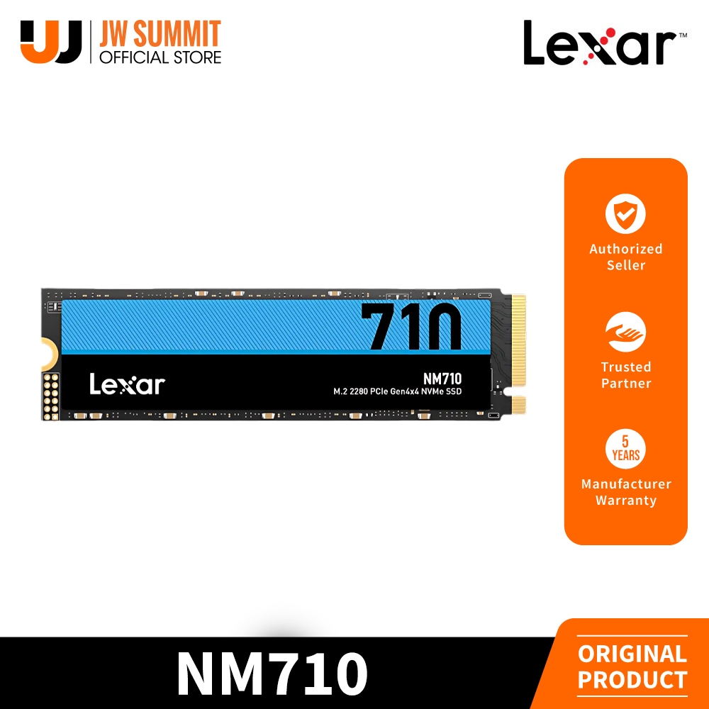 Lexar NM710 500GB/1TB M.2 2280 PCIe Gen 4x4 NVMe Internal SSD Solid ...
