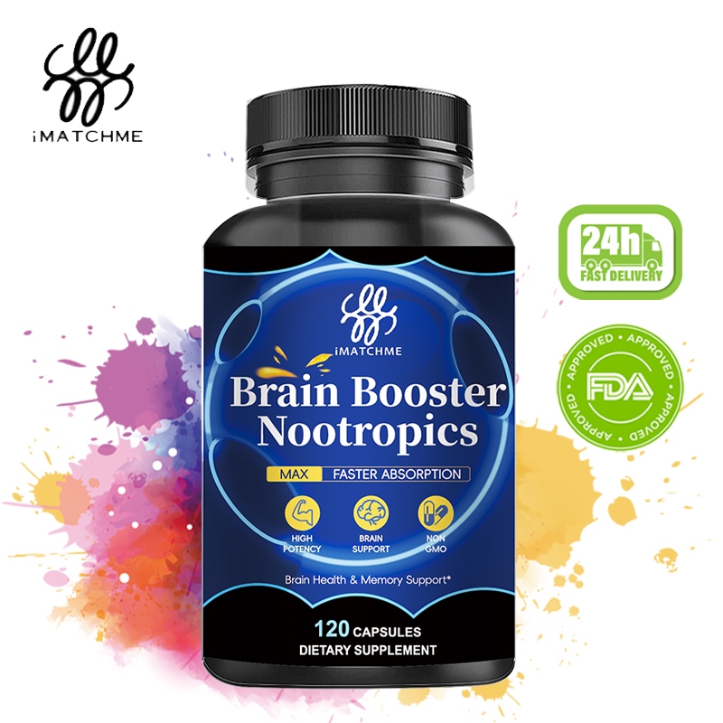 iMATCHME Brain Booster Nootropics, Boosts Neuro Brain & Focus, Healthy ...