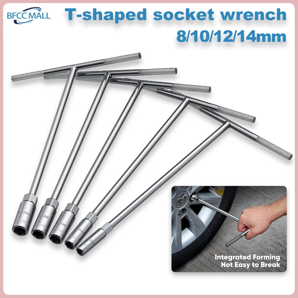 5-PCS 8/10/12/13/14mm T-socket Wrench T-handle socket wrench T-wrench ...