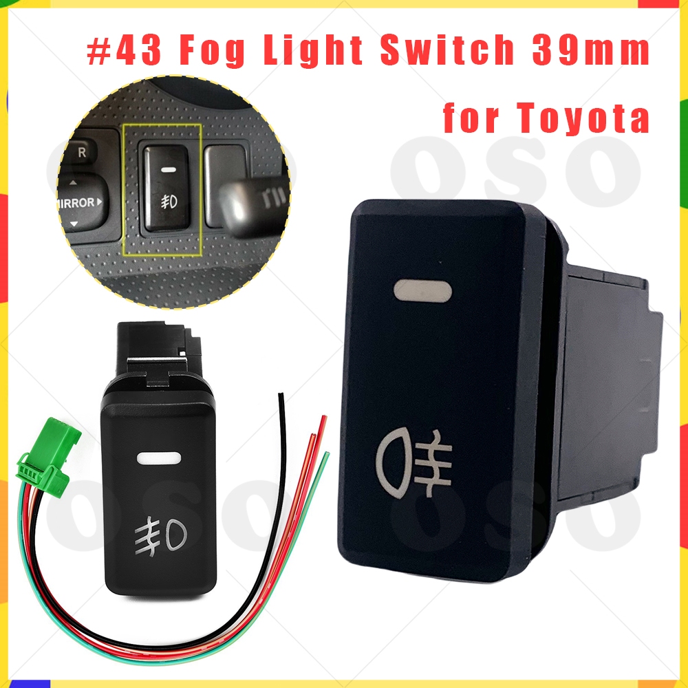 4 Wire Toyota Fog Light Switch Replacement Yellow Light For Lexus Land ...