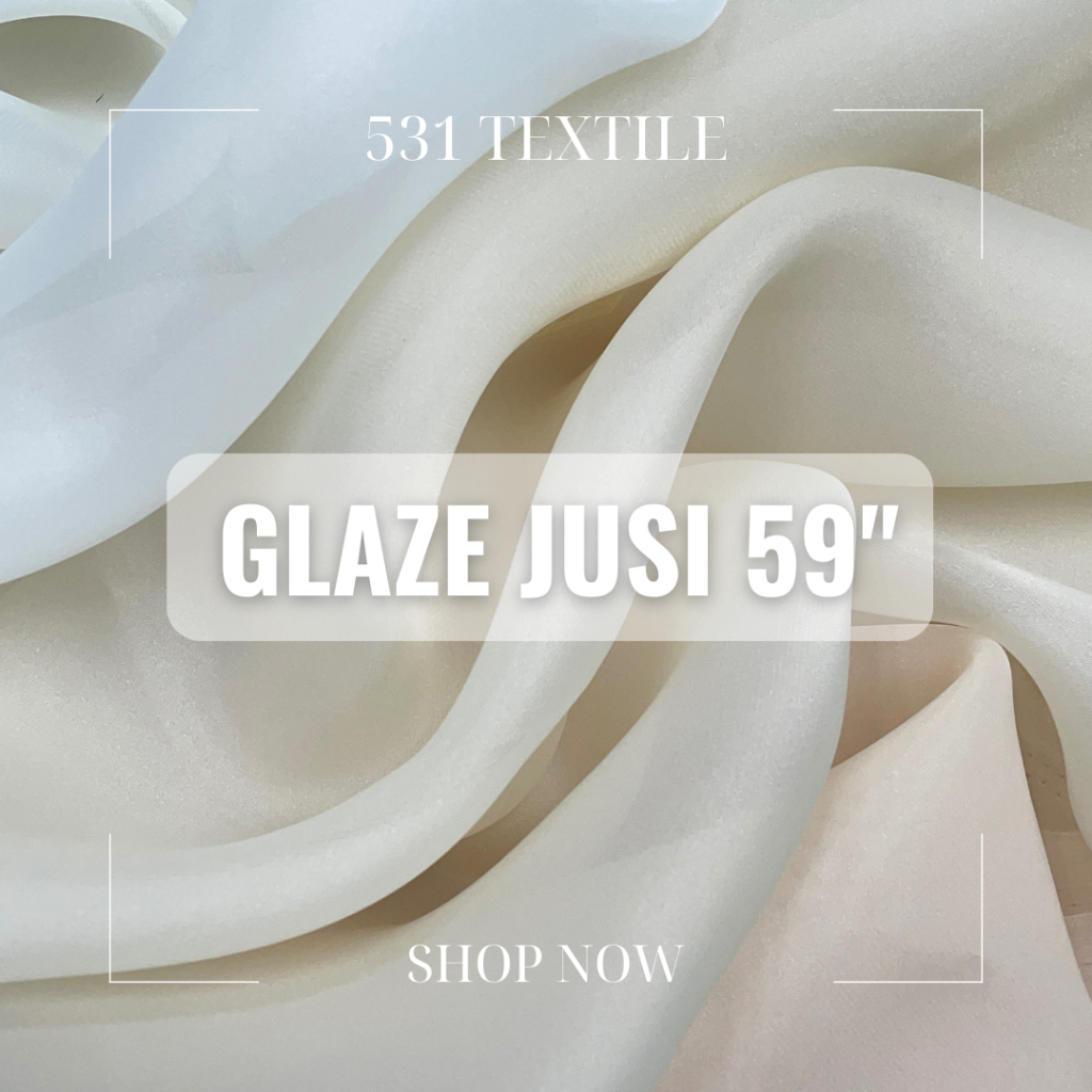 GLAZE PEKIN TAIWAN JUSI ORGANDY ORGANZA FABRIC/TELA 59" FOR DRESS GOWN ...