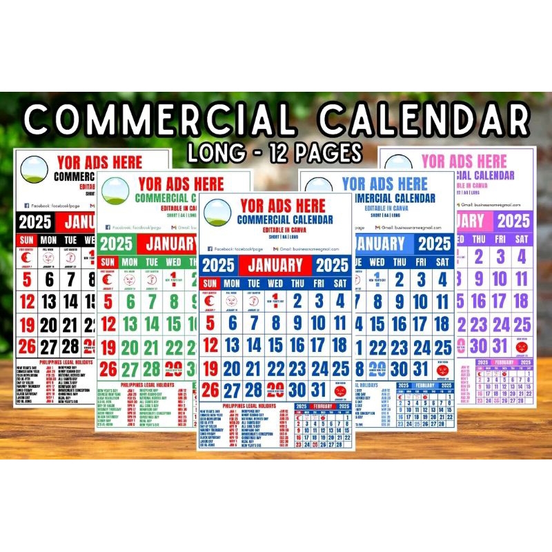 2025 Calendar/ Commercial Calendar for give aways | Shopee Philippines