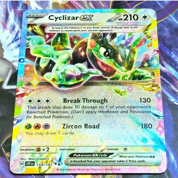 Pokemon TCG Cyclizar ex Surging Sparks Ultra Rare | Shopee Philippines