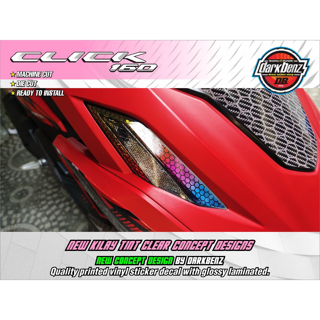 Honda Click 160 New Concept Quality Printed Sticker Decal | custom made ...