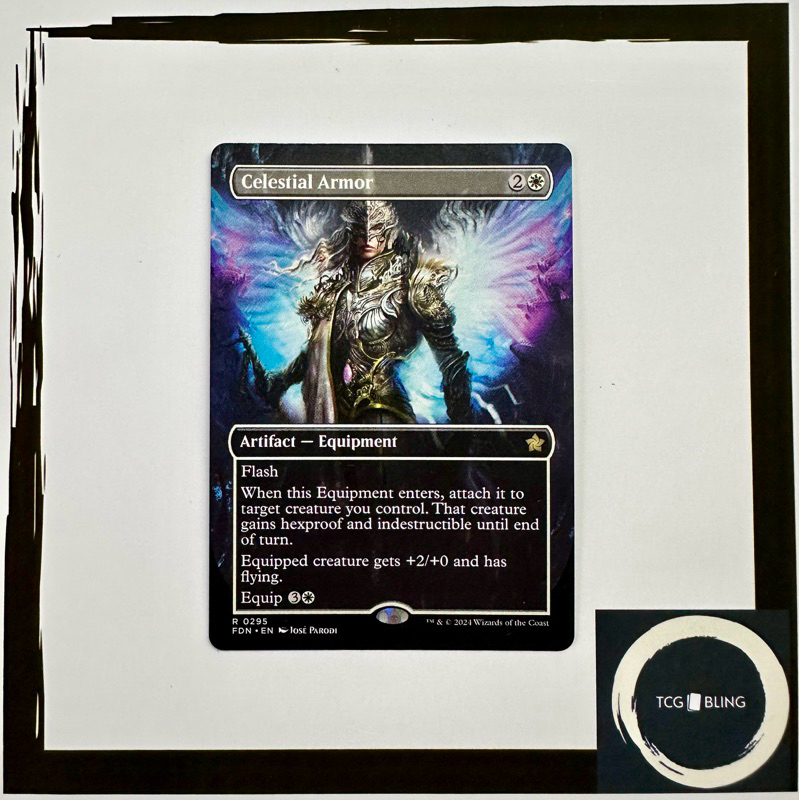 Celestial Armor MTG - Foundations (Borderless) | Shopee Philippines
