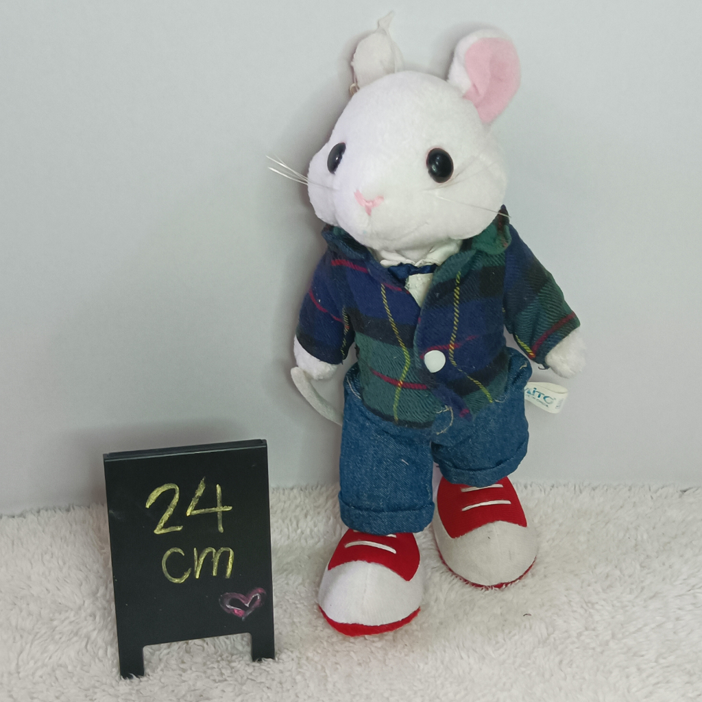 RARE Cartoon Standing Stuart Little Plush with articulated tail ...
