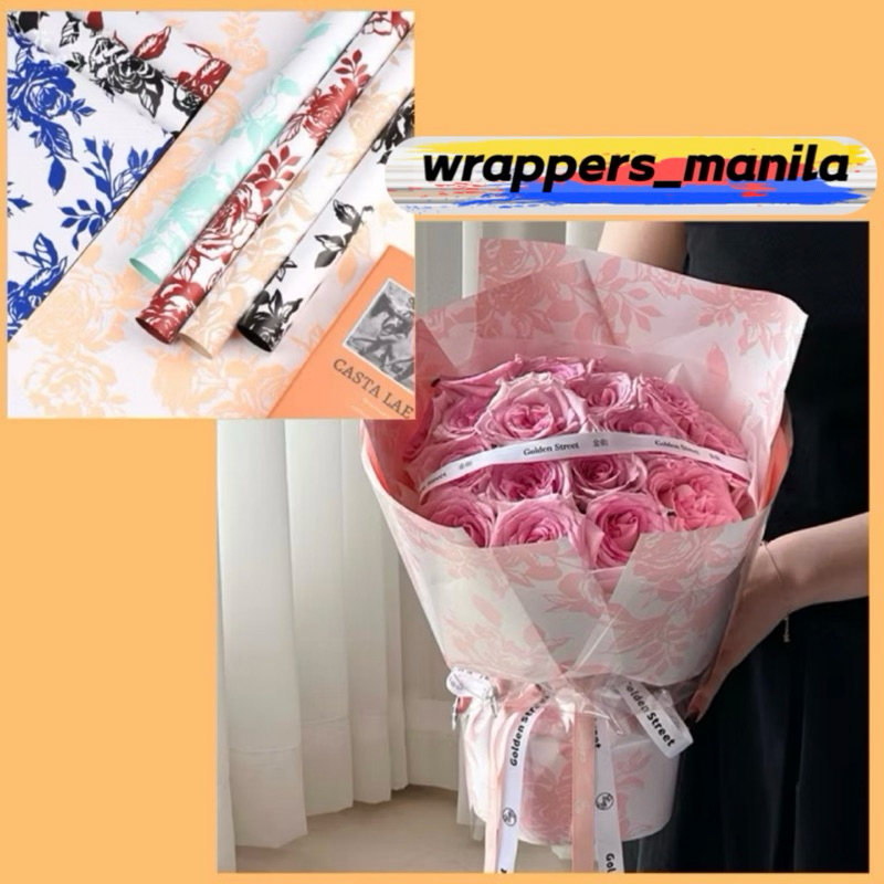 20pcs Rose Story Wrapper Bouquet Wrapping Material (Waterproof ...