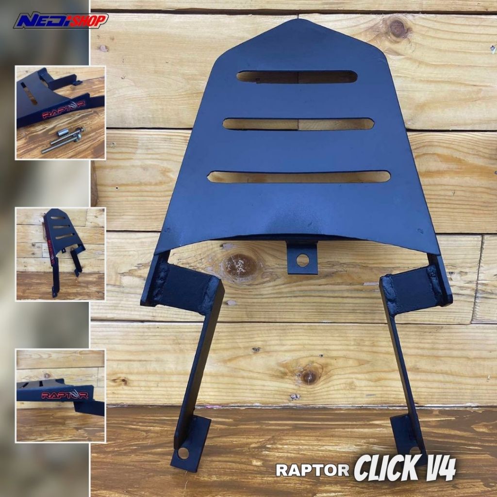 Honda Click V2/V3 and Aerox V2 Raptor Monorack Stay Grab Bar Top Box ...