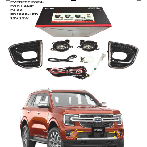 Ford Everest 2023 to 2026 DLAA genuine Led type Foglamp / fog light ...