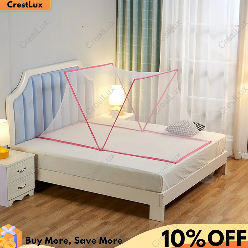 Foldable Mosquito Net Kulambo Family Size for King/Queen Bed with Easy ...