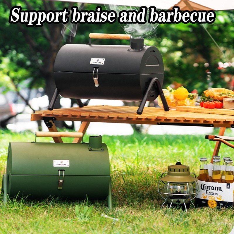 Small Portable Outdoor Barbecue Grill Foldable Smoker Grill Outdoor ...