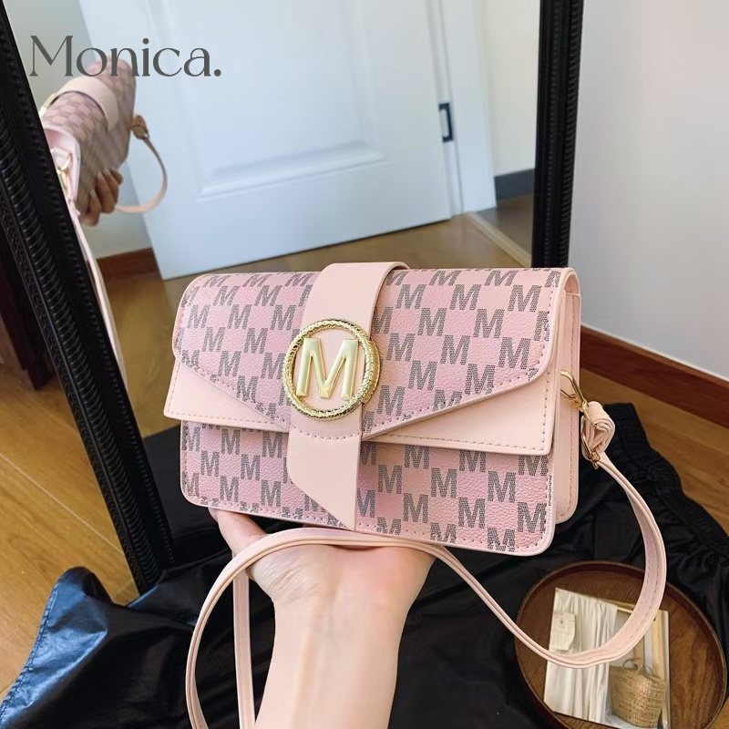 【Monica】Women's Simple Diagonal Bag Korean Fashion Crossbody Sling Bag ...