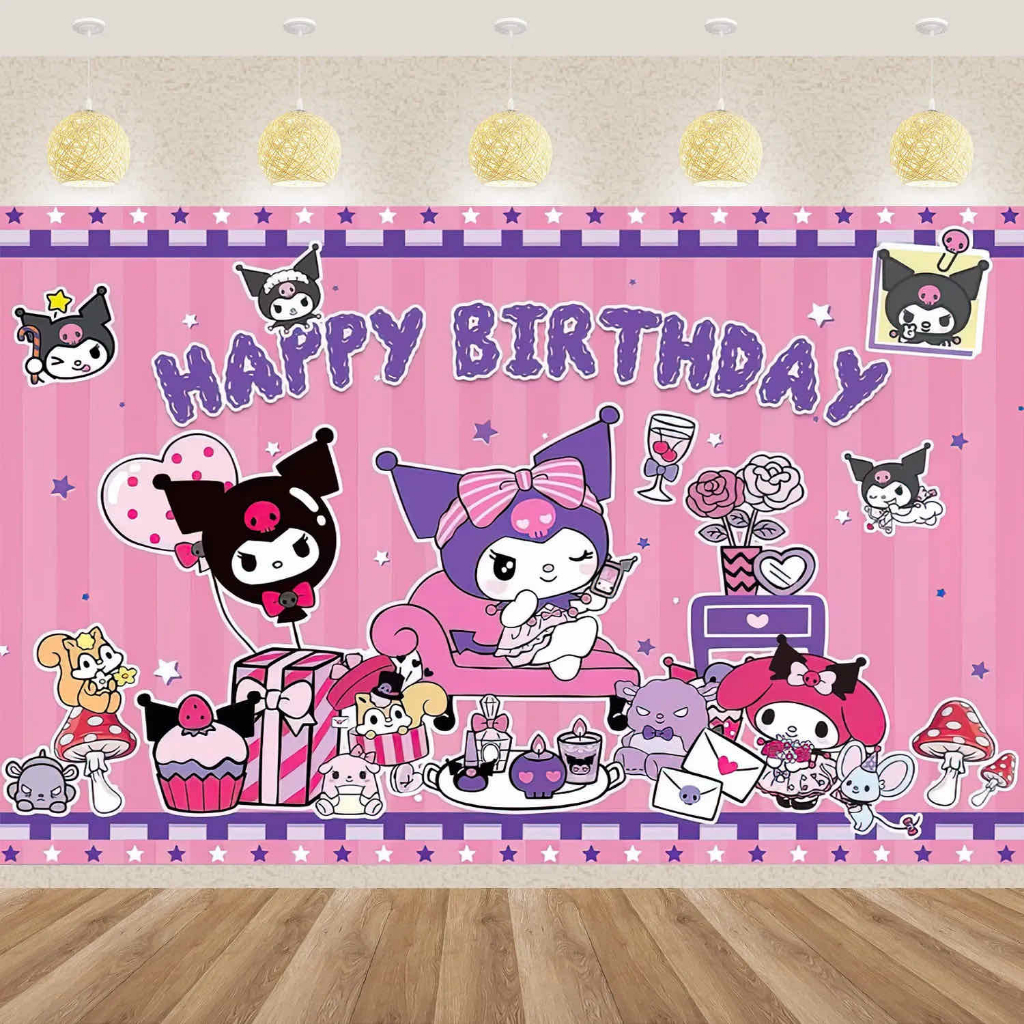 KUROMI Wall Backdrop 120*80cm SIZE For Your Party Decoration Photo ...