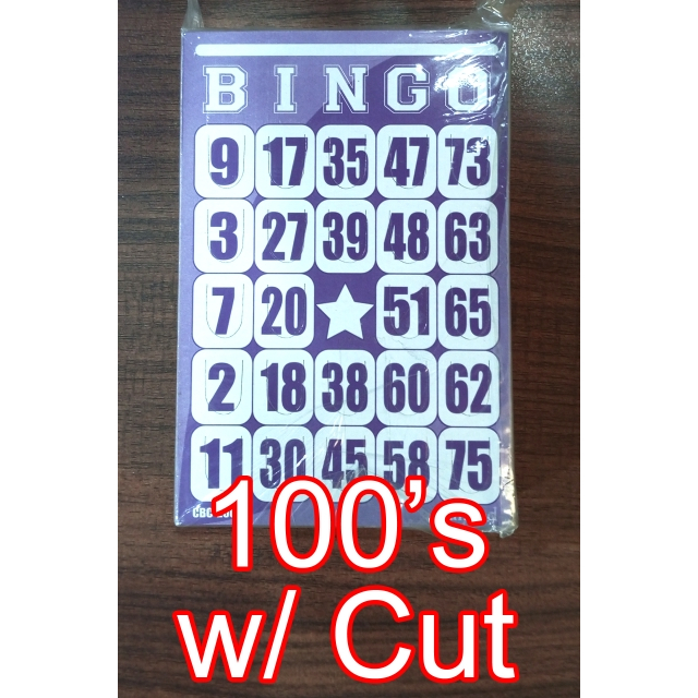 BINGO CARDS BY 100's pcs by set (with cut ) | Shopee Philippines