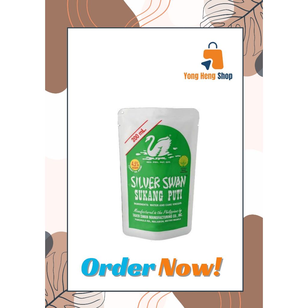 Silver Swan Suka ng Puti (Pouch Pack) 200ML used in traditional ...