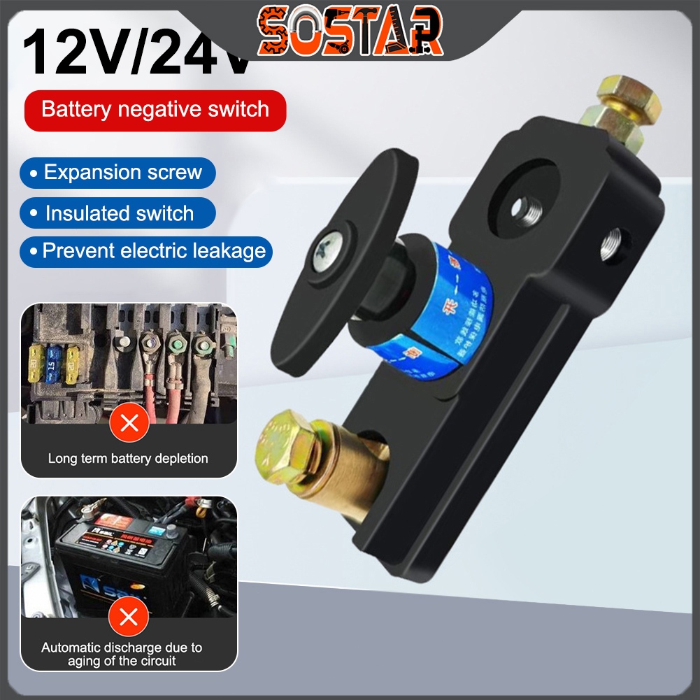Universal 12V/24V Car Battery Disconnect Switch Isolator Power Cut Off ...