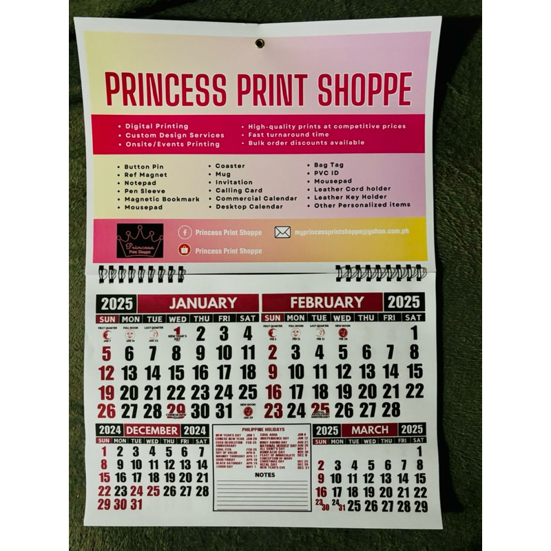 A3 size Commercial Calendar | Shopee Philippines