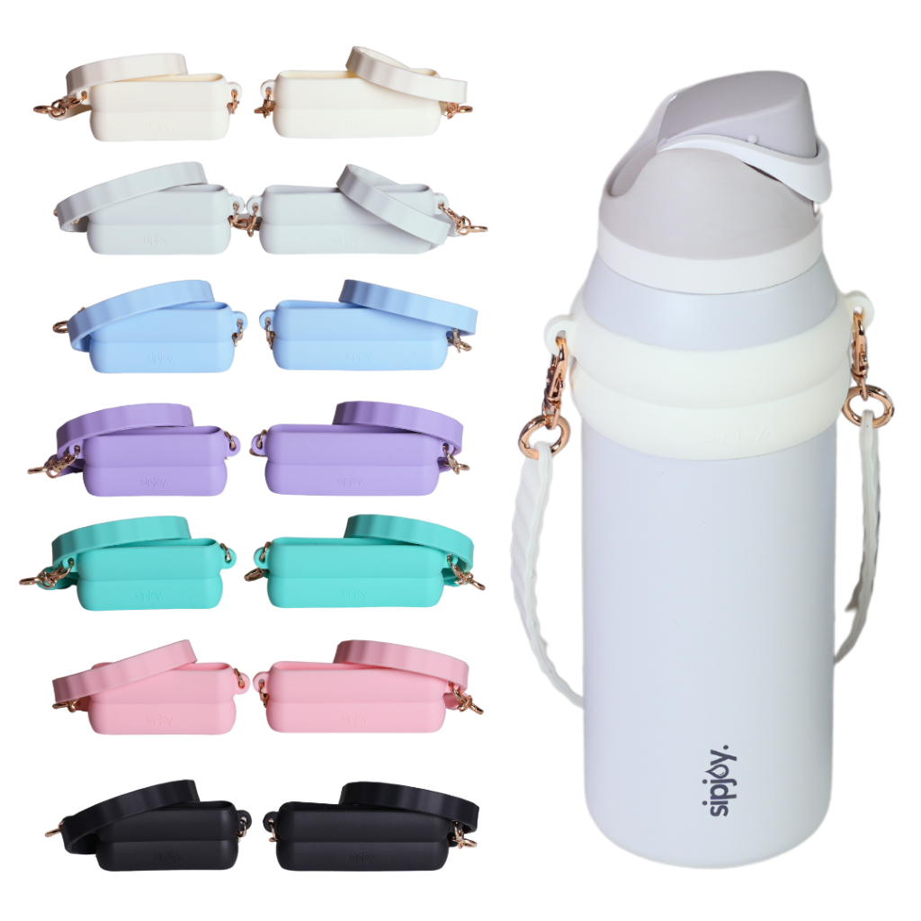 Sipjoy Puffy Silicone Accessories Tumbler Holder Owala Accessories Stylish Tumbler Handle Strap ...