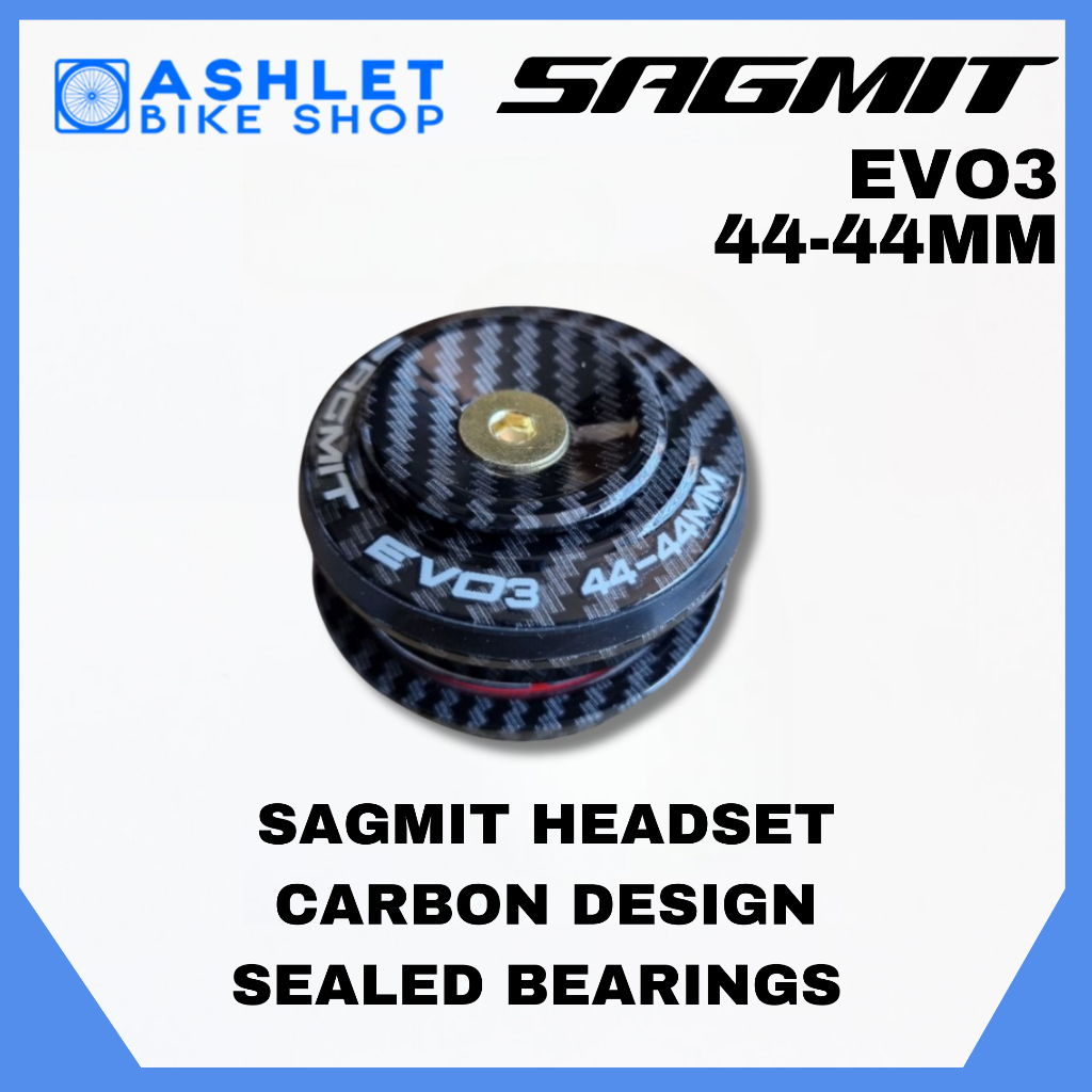 SAGMIT EVO3 Headset Carbon Design Sealed Bearings 44-44mm - ASHLET BIKE ...
