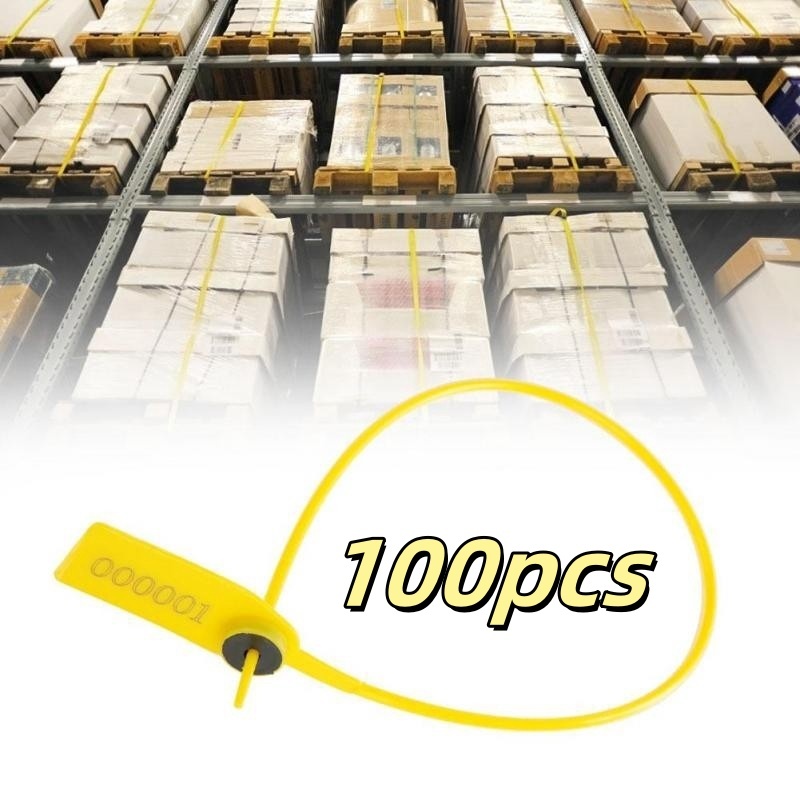100PCS/SET 40CM Plastic Security Seal Label Cable with Number Label ...