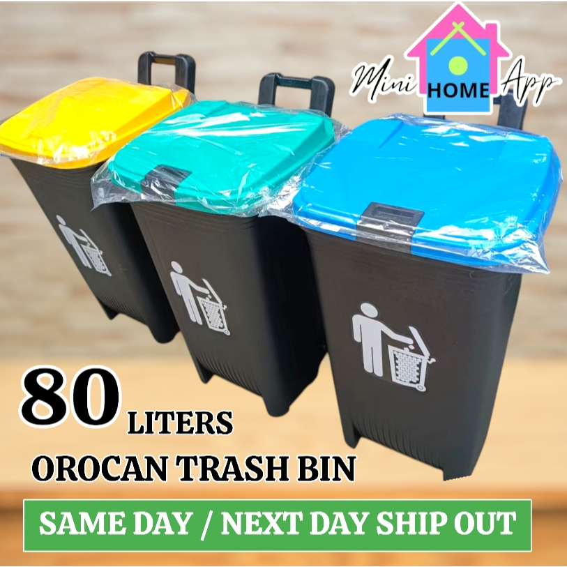 OROCAN BIG TRASH BIN 100L & 80L Trash bin Trash Can with Wheels and ... OROCAN BIG TRASH BIN 100L & 80L Trash bin Trash Can with Wheels and ...