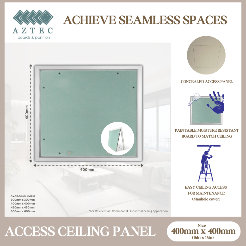 Aztec Ceiling Panels - Premium Access Panels - 400mm x 400mm ...