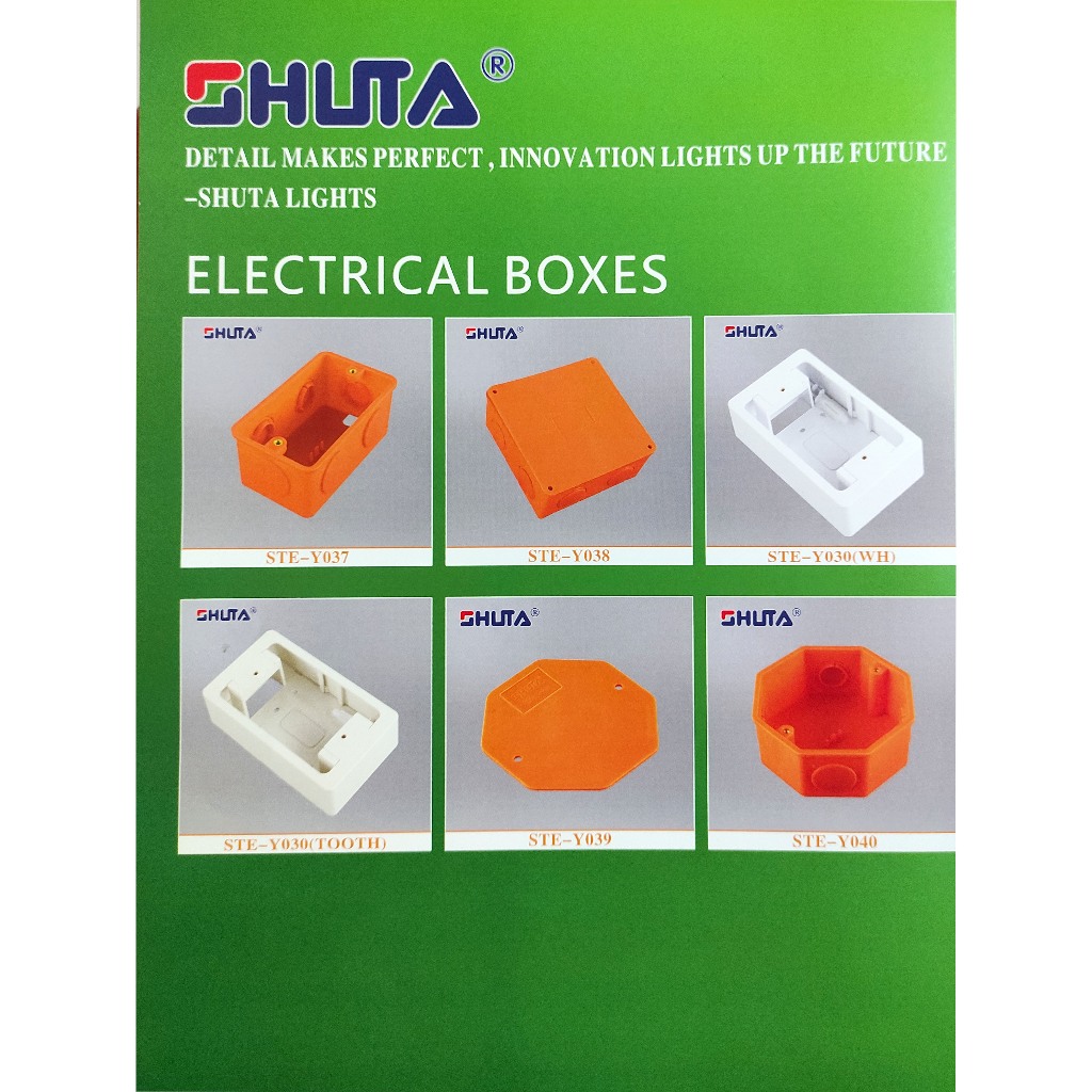 SHUTA ELECTRIC BOXES SURFACE TYPE UTILITY BOX / JUNCTION BOX*COVER ...