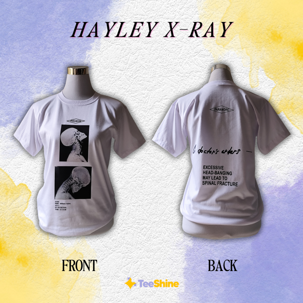 HAYLEY WILLIAMS X-RAY INSPIRED SHIRT | COTTON ROUNDNECK T-SHIRT ...