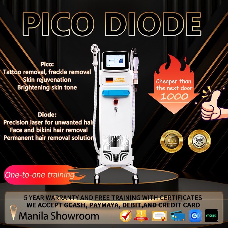 【Training/Certification】2 in 1 pico diode laser machine permanent hair ...