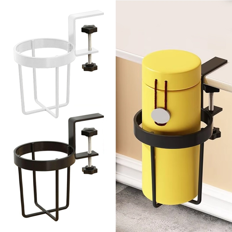 Anti-Spill Desk Cup Holder Adjustable Under-Table Cup Holder | Shopee ...
