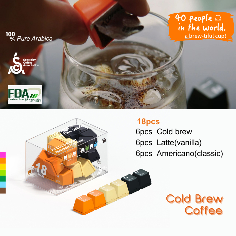 "40 People in the World"18pcs instant coffee, F5 cold brew coffee ...
