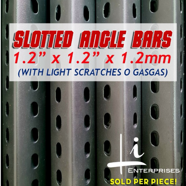 BIG SALE!!! BLACK SLOTTED ANGLE BARS WITH SCRATCHES / CHIPPED PAINT 1 ...