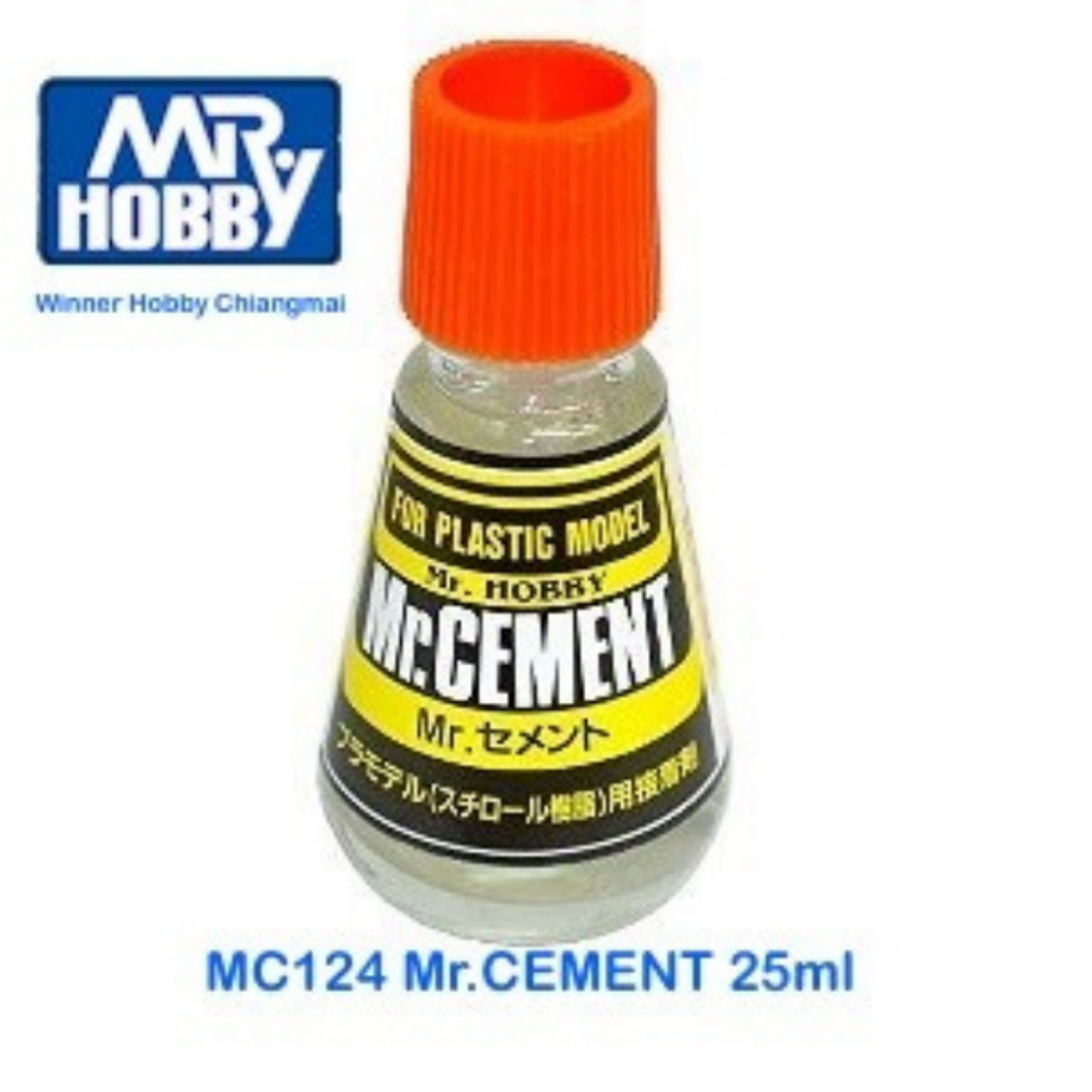 MR HOBBY Mr. Cement Glue For Plastic Models 25 grams [MC124] | Shopee ...