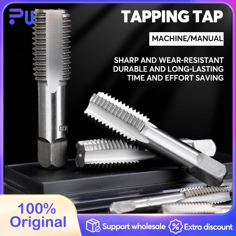 8PCS Tool Set Hand Tap Threading Original Hand Top Screw Threader Drill ...