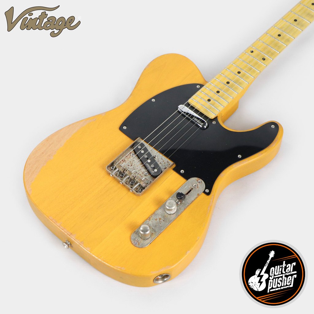 Vintage V52 Icon Telecaster (Distressed Butterscotch) | Shopee Philippines