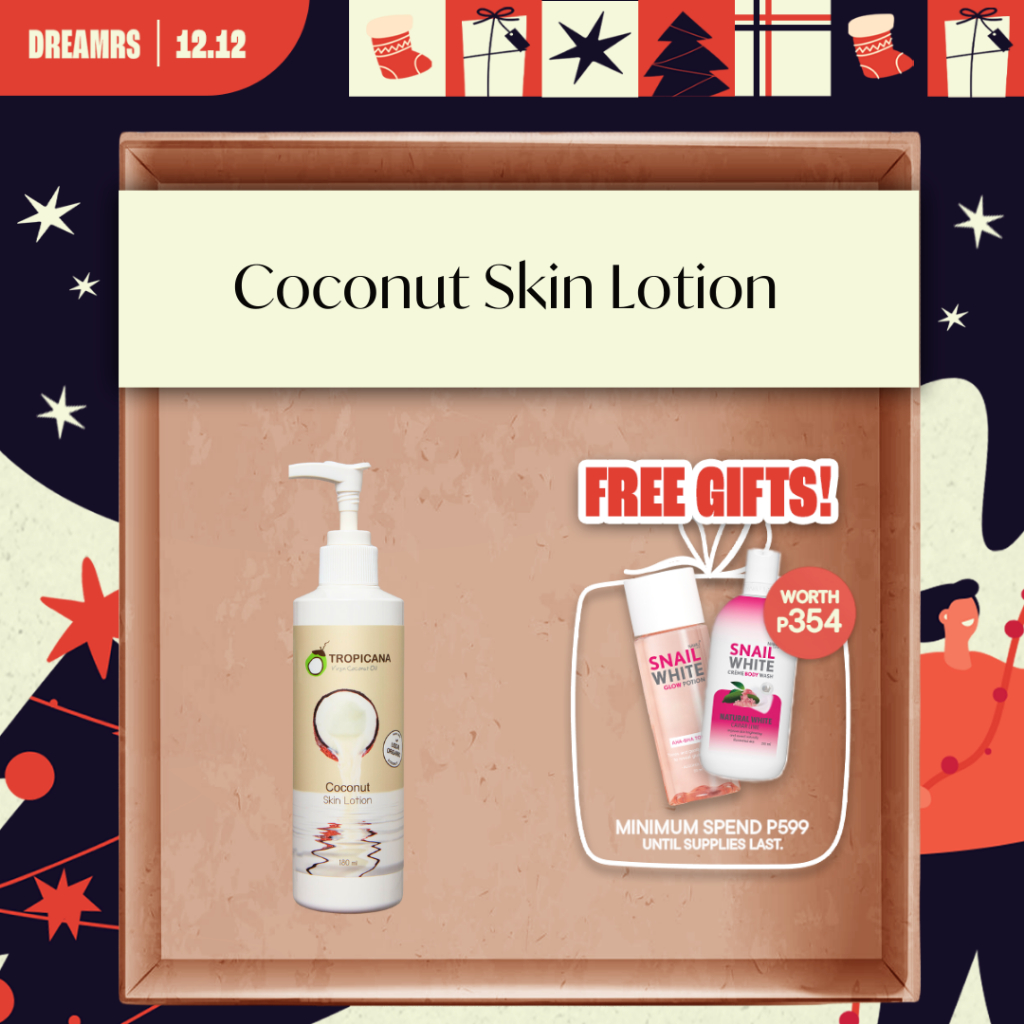 Tropicana Coconut Skin Lotion (Coconut Sense) 180ml (DREAMRS) | Shopee ...